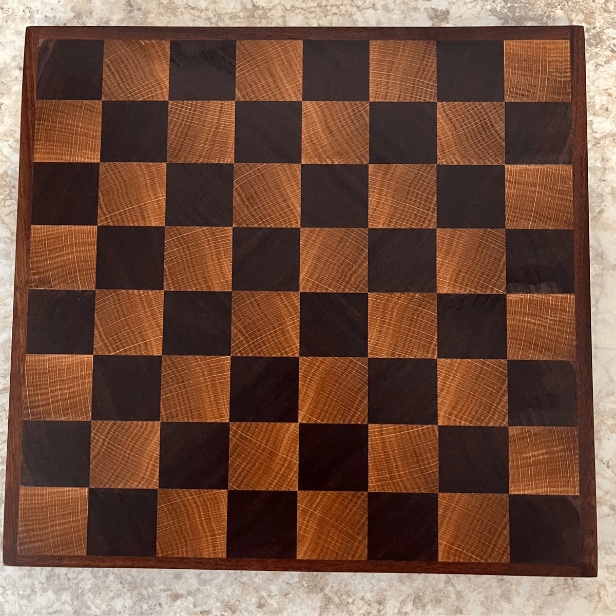Handcrafted Wooden Chess and Checkers Game Boards