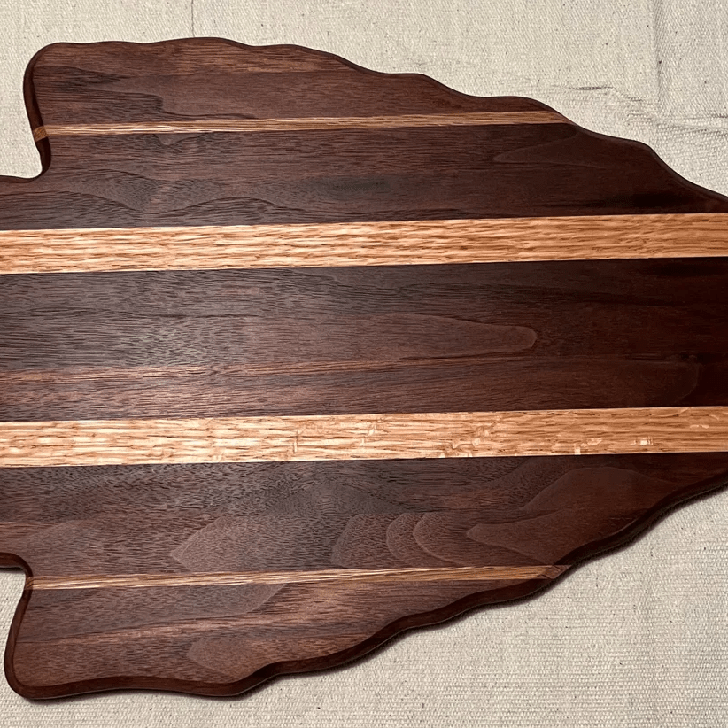 Wooden Kansas City Chiefs Arrowhead Cutting Boards - Backwoods Creations