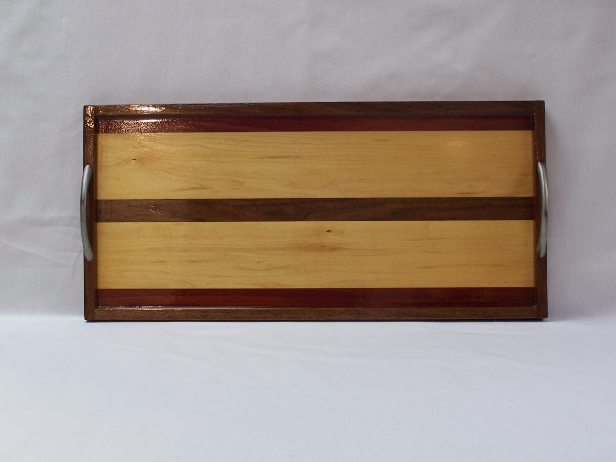 Wooden Carrying Tray with Handles - Backwoods Creations LLC