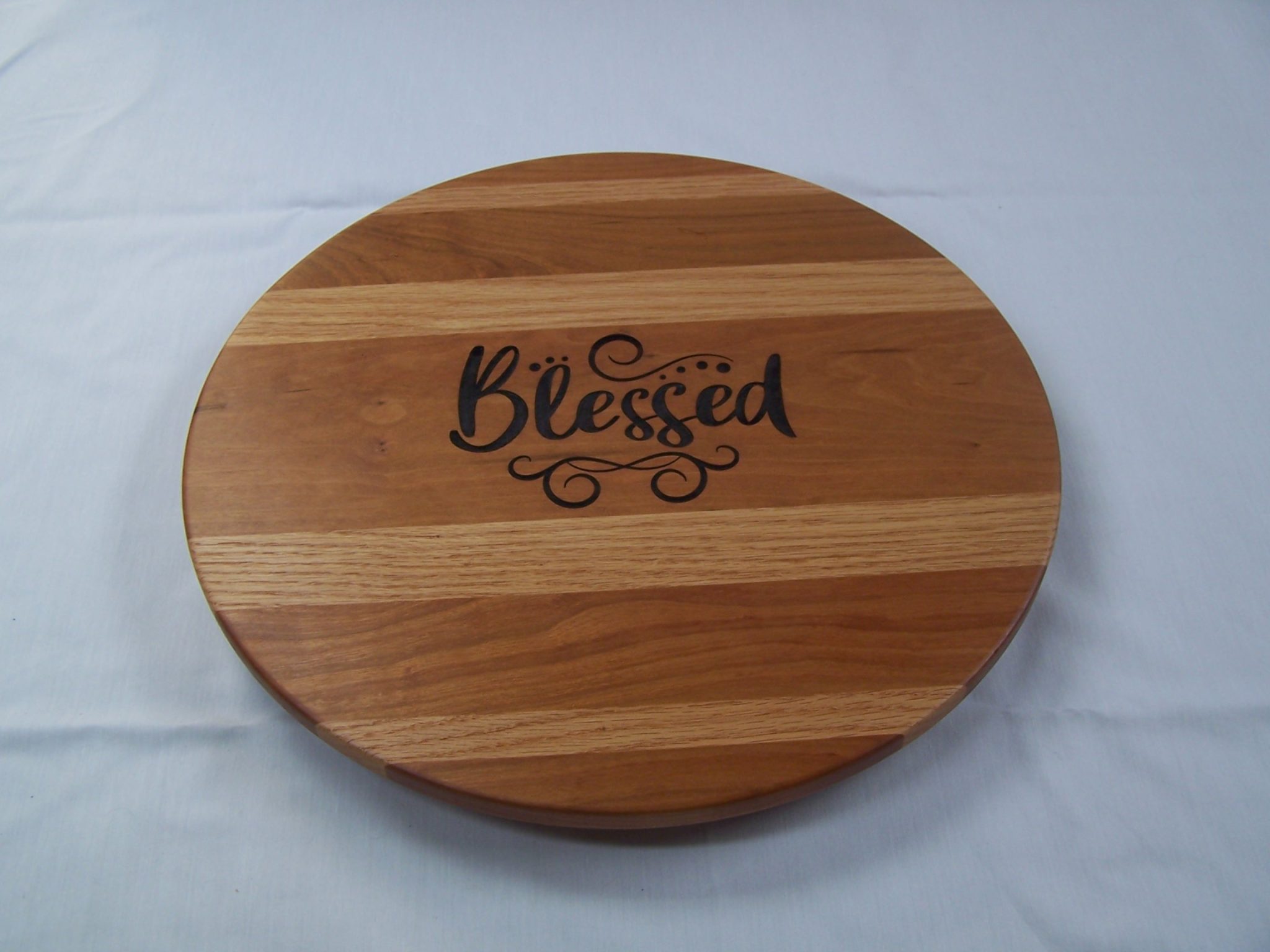 15" Engraved Lazy Susan/Center Piece - Backwoods Creations LLC